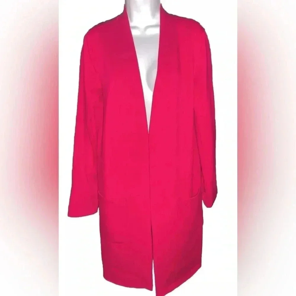 Carolina Belle | Sweaters | Carolina Belle Magenta Long Duster Cardigan ...